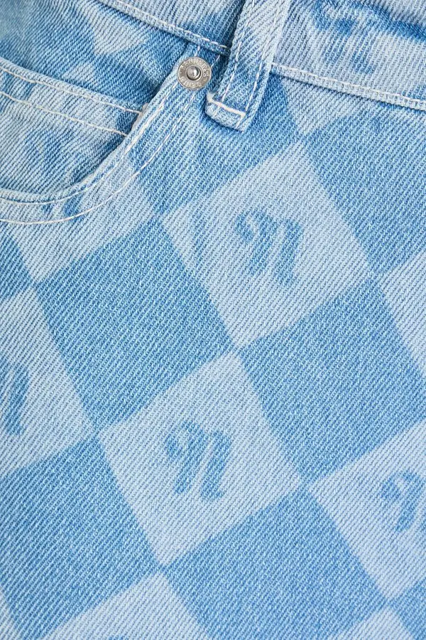 Nanushka Zoey Logo-print Jeans - Light Denim