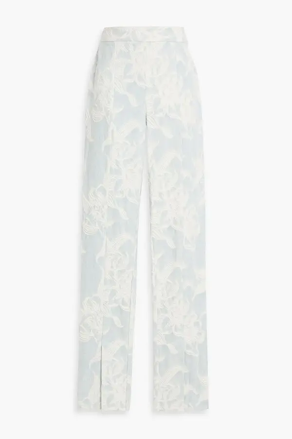 Zimmermann Embroidered Tapered Jeans