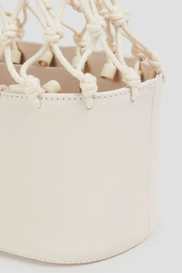 Zimmermann Macramé And Leather Tote - Ecru