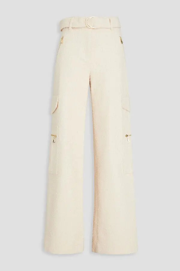Zimmermann Belted Cotton-blend Terry Cargo Pants