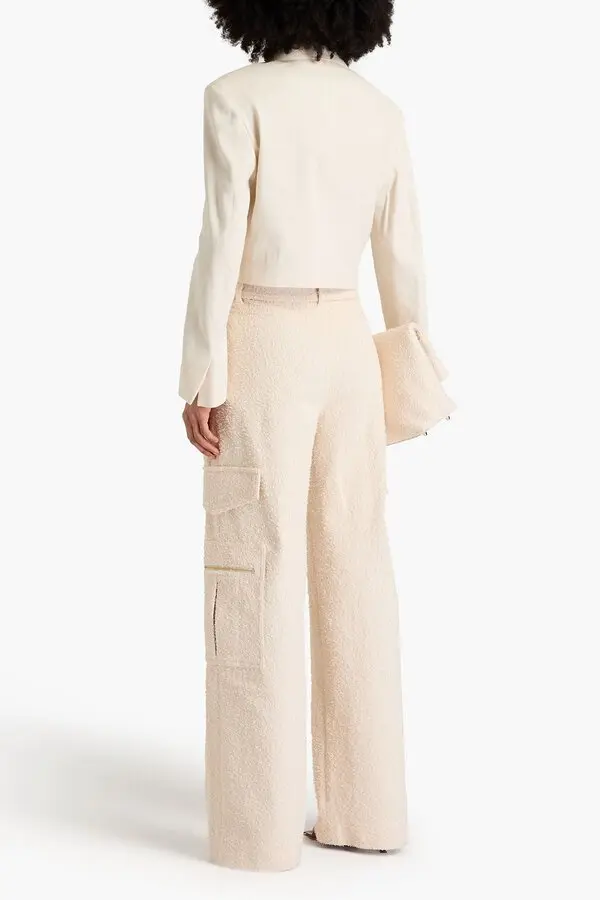 Zimmermann Belted Cotton-blend Terry Cargo Pants