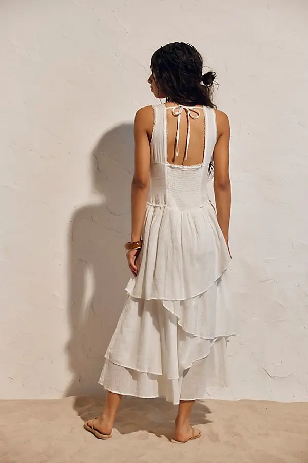 Free People X In My Dreams Midi Dress - Ivory | Editorialist