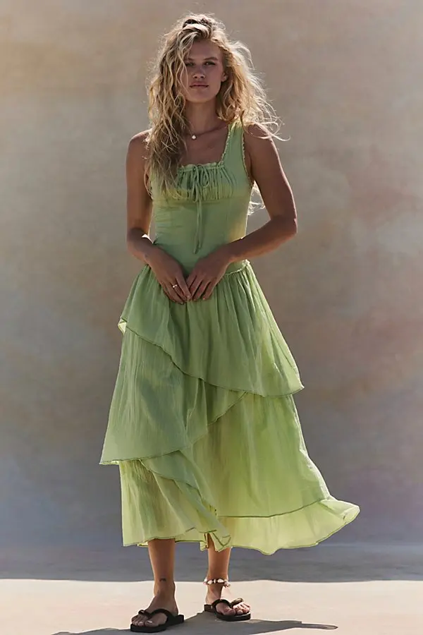 Free People In My Dreams Midi Dress - Margarita Mix