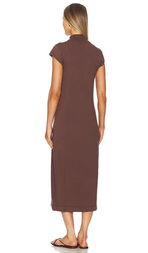 yellow midi dress sleeves Valencia Midi Dress
