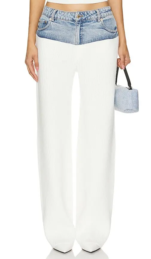 SEROYA Chani Pant - White & Coastline