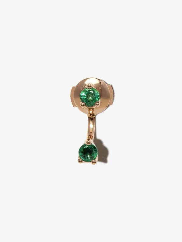 ANITA KO 18k Yellow Emerald Orbit Earring - Gold