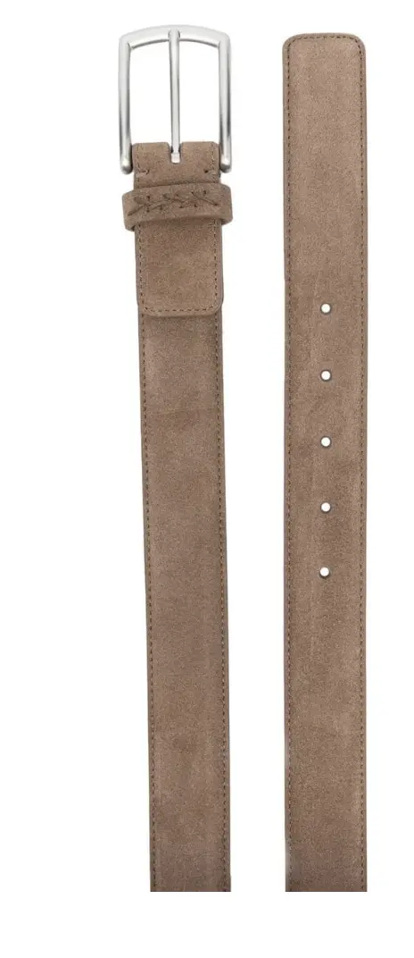 Ermenegildo Zegna Free-size Triple Stitch Buckle Belt