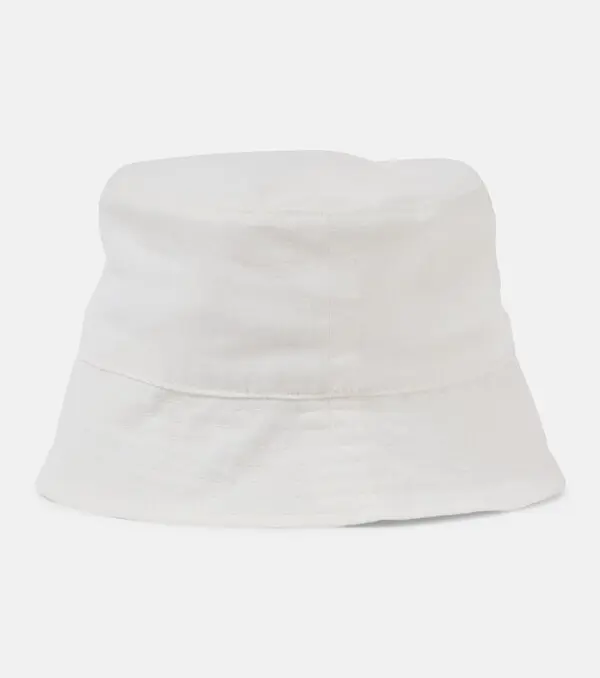 Ruslan Baginskiy Monogram Linen Bucket Hat
