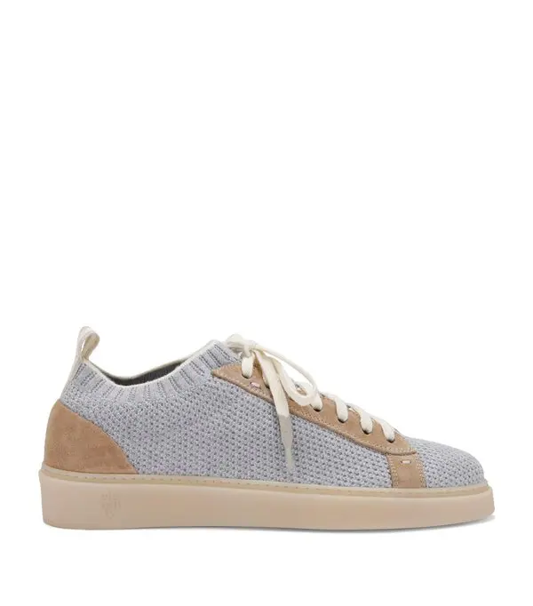 Eleventy Knitted Low-top Sneakers - Beige