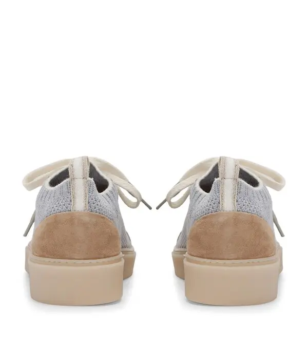 Eleventy Knitted Low-top Sneakers - Beige