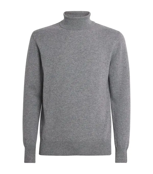 LARDINI Cashmere Rollneck Sweater - Grey