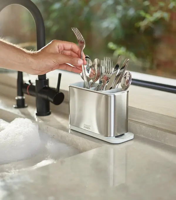 JOSEPH JOSEPH Stainless Steel Surface Cutlery Drainer