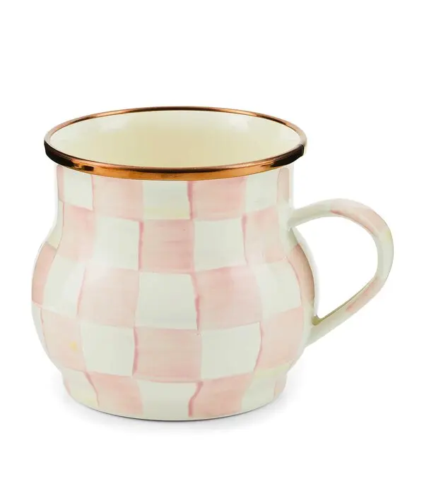 MACKENZIE-CHILDS Rosy Check Mug - Pink