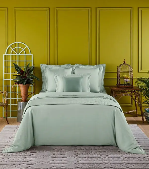 YVES DELORME Triomphe Duvet Cover - Green