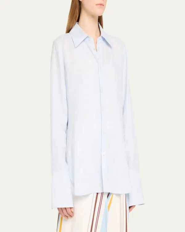 A.L.C. Aiden Linen Button-down Top