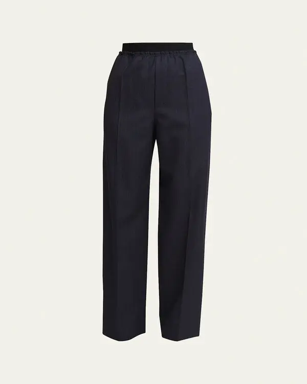 Bottega Veneta Striped Wool Trousers