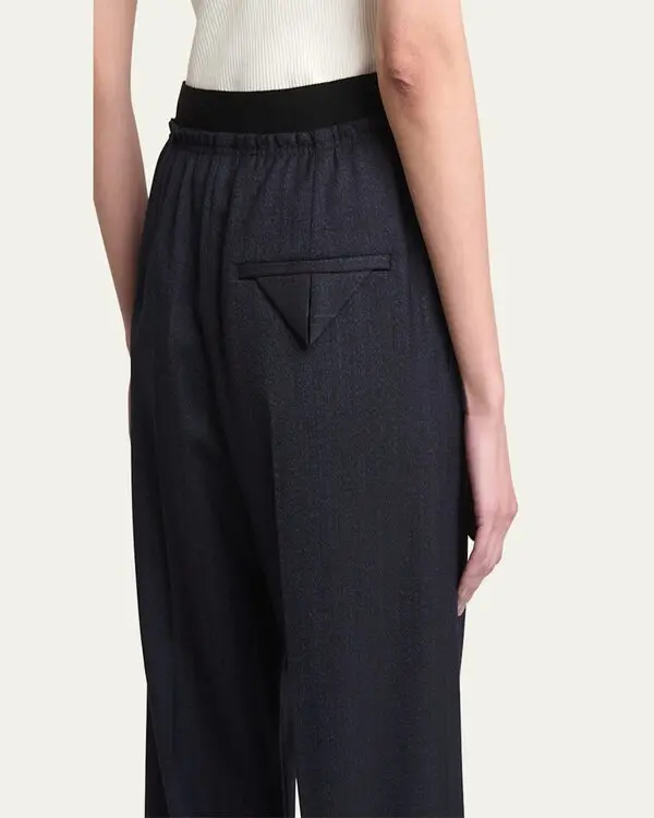 Bottega Veneta Striped Wool Trousers