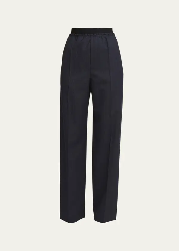 Bottega Veneta Striped Wool Trousers