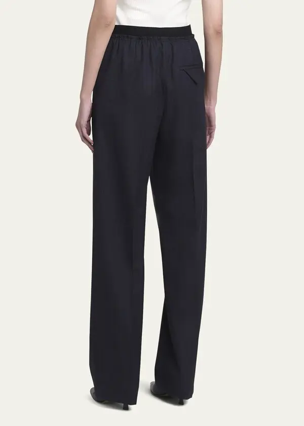 Bottega Veneta Striped Wool Trousers