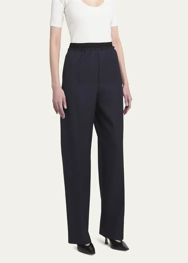 Bottega Veneta Striped Wool Trousers