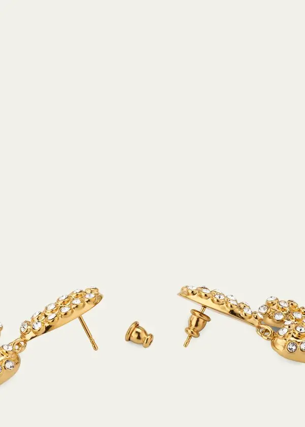 Oscar De La Renta Cactus Garland Dangle Earrings