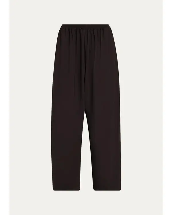 Eskandar Wool Wide Leg Trousers