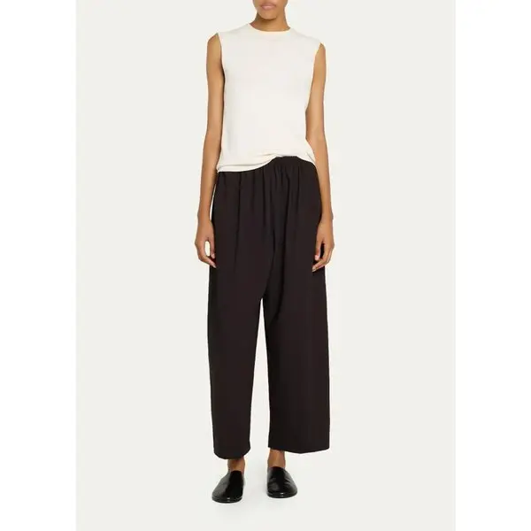 Eskandar Wool Wide Leg Trousers