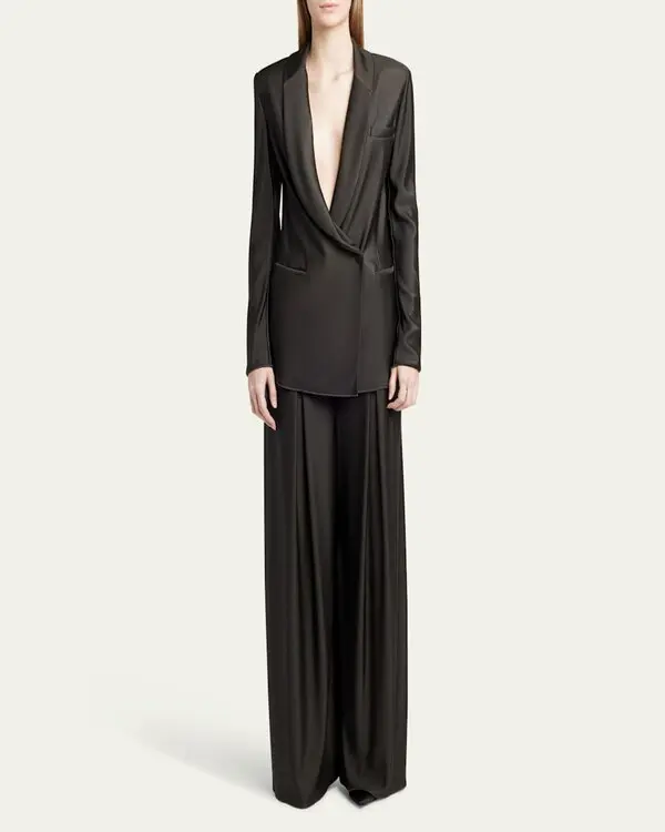 Giorgio Armani Double Jersey Blazer Jacket