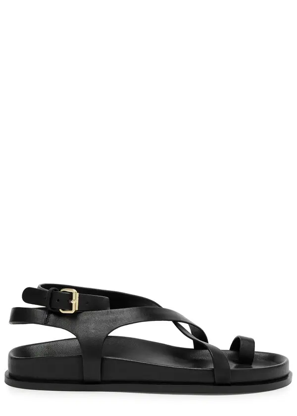 A.emery Jalen Leather Sandals - Black