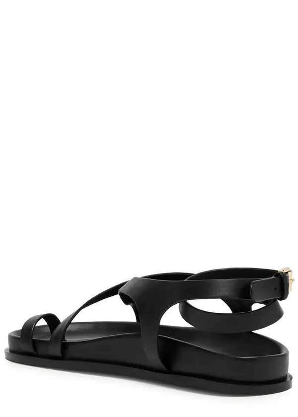 A.emery Jalen Leather Sandals - Black