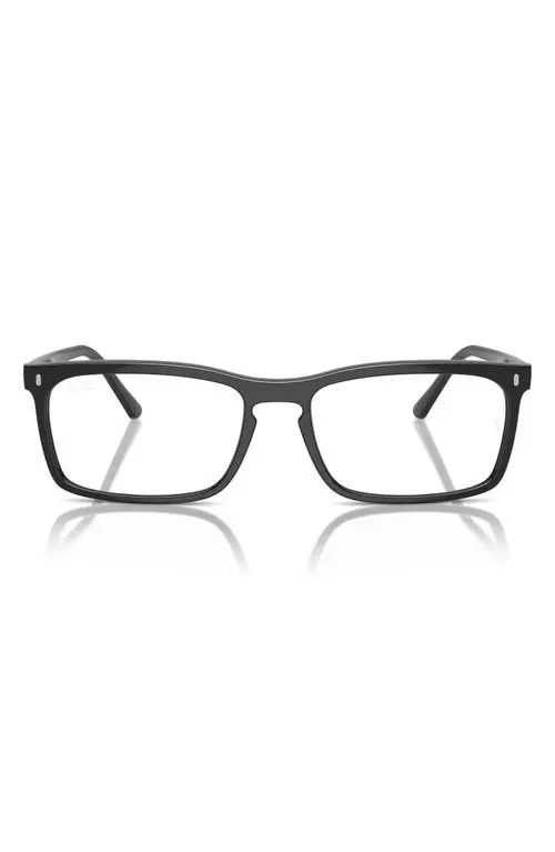 Ray-ban 59mm Rectangular Eyeglasses - Black Green