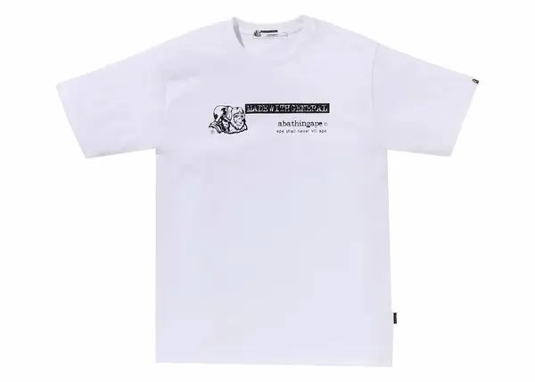 A BATHING APE Og General Name Tee Shirt - White