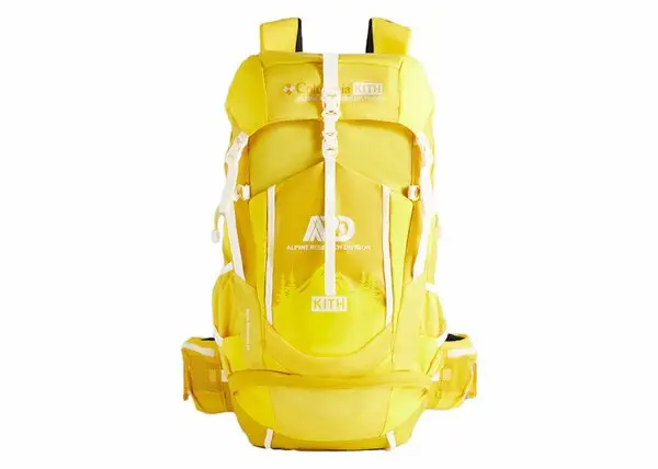 Kith X Columbia 37l Backpack - Bright Yellow