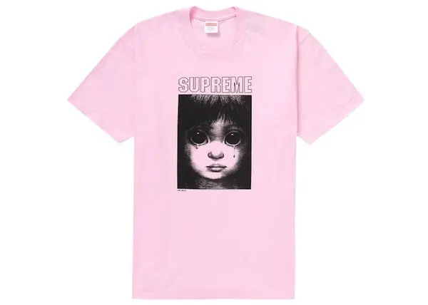 Supreme Margaret Keane Teardrop Tee Shirt - Light Pink