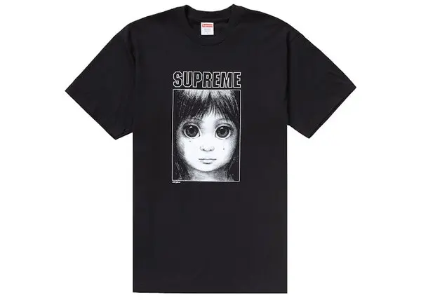 Supreme Margaret Keane Teardrop Tee Shirt - Black