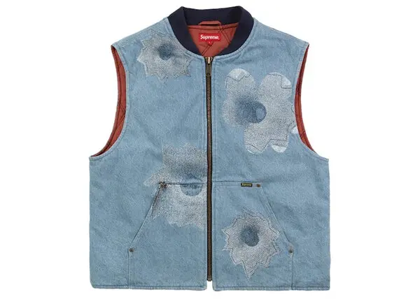 Supreme Nate Lowman Work Vest - Denim