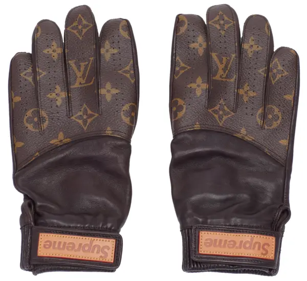 Supreme X Louis Vuitton Baseball Gloves - Brown