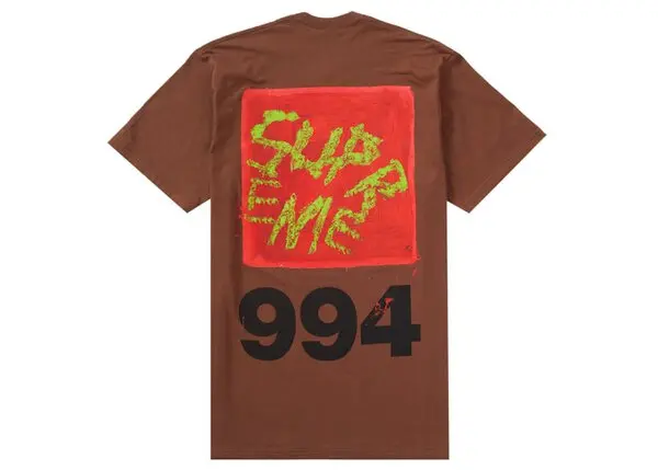 Supreme Paint Tee Shirt - Brown