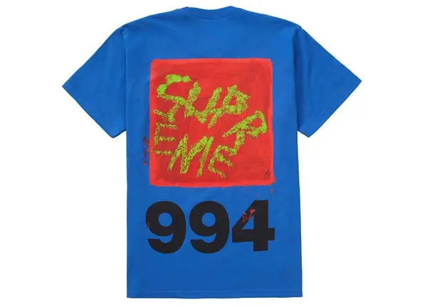 Supreme Paint Tee Shirt - Royal Blue