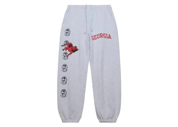 TRAVIS SCOTT X Mitchell & Ness Georgia Bulldogs Classic Sweatpants - Heather Gray