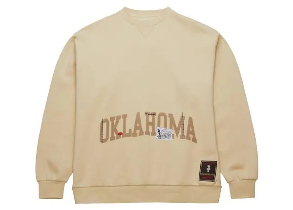 TRAVIS SCOTT X Mitchell & Ness Oklahoma Sooners Pullover Sweatshirt