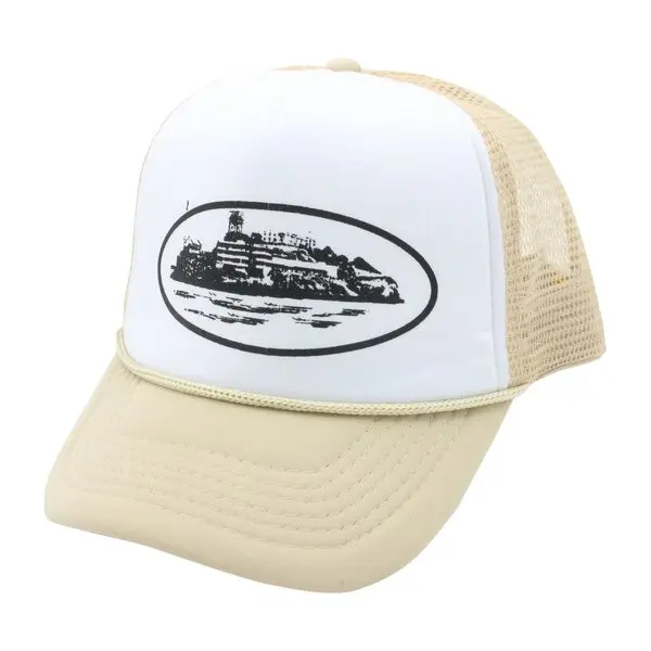 CORTEIZ Alcatraz Trucker Hat - Creme De La Creme