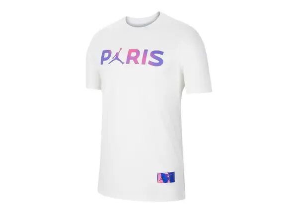 JORDAN X Psg Paris Saint Germain Wordmark Tee Shirt