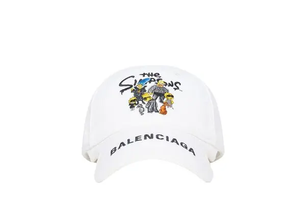 Balenciaga X The Simpsons Cap - White