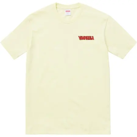 Supreme Vampirella Card Tee Shirt - Pale Yellow