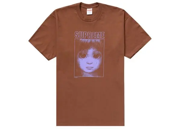 Supreme Margaret Keane Teardrop Tee Shirt - Brown