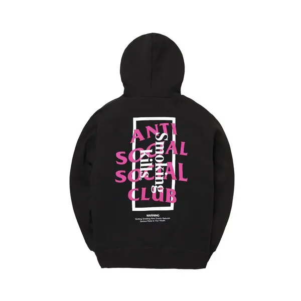 Anti Social Social Club X Fr2 Smoking Kills Hoodie - Black