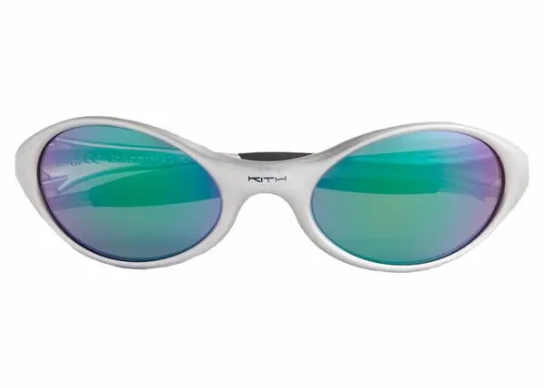 Kith X Oakley Eye Jacket Sunglasses - Silver/prizm/jade