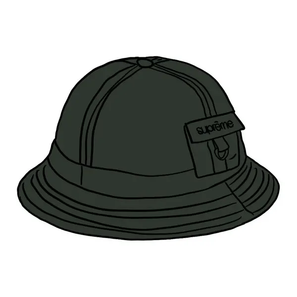 Supreme Cordura Pocket Bell Hat - Olive