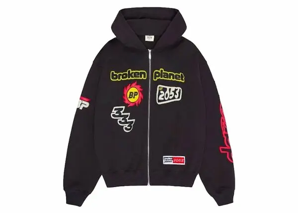 BROKEN PLANET Performance Zip Up Hoodie